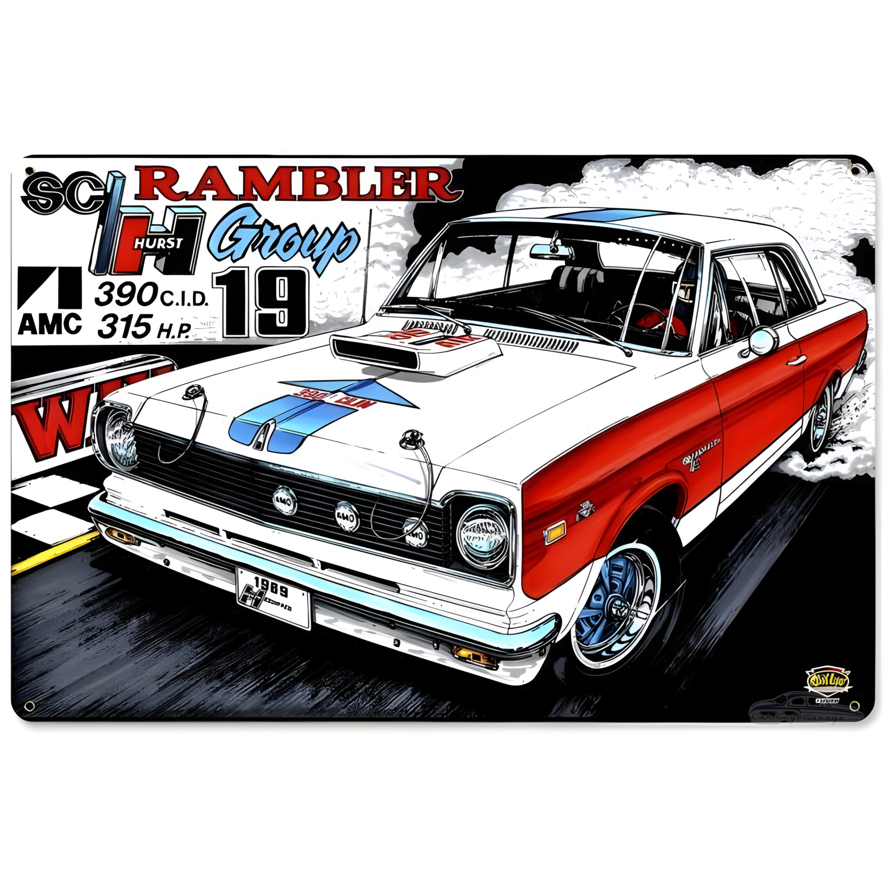 The Rambler Metal Sign - 18"x12" Heavy Gauge Steel, USA Made