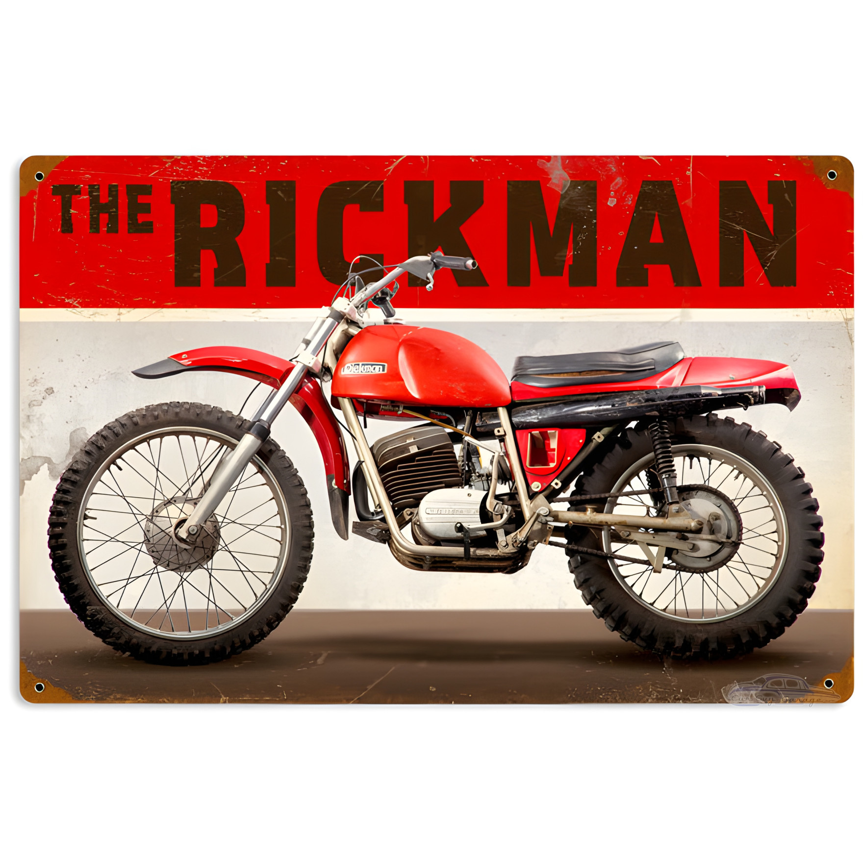 Rickman Vintage Metal Sign - 18"x12" - Durable Wall Decor