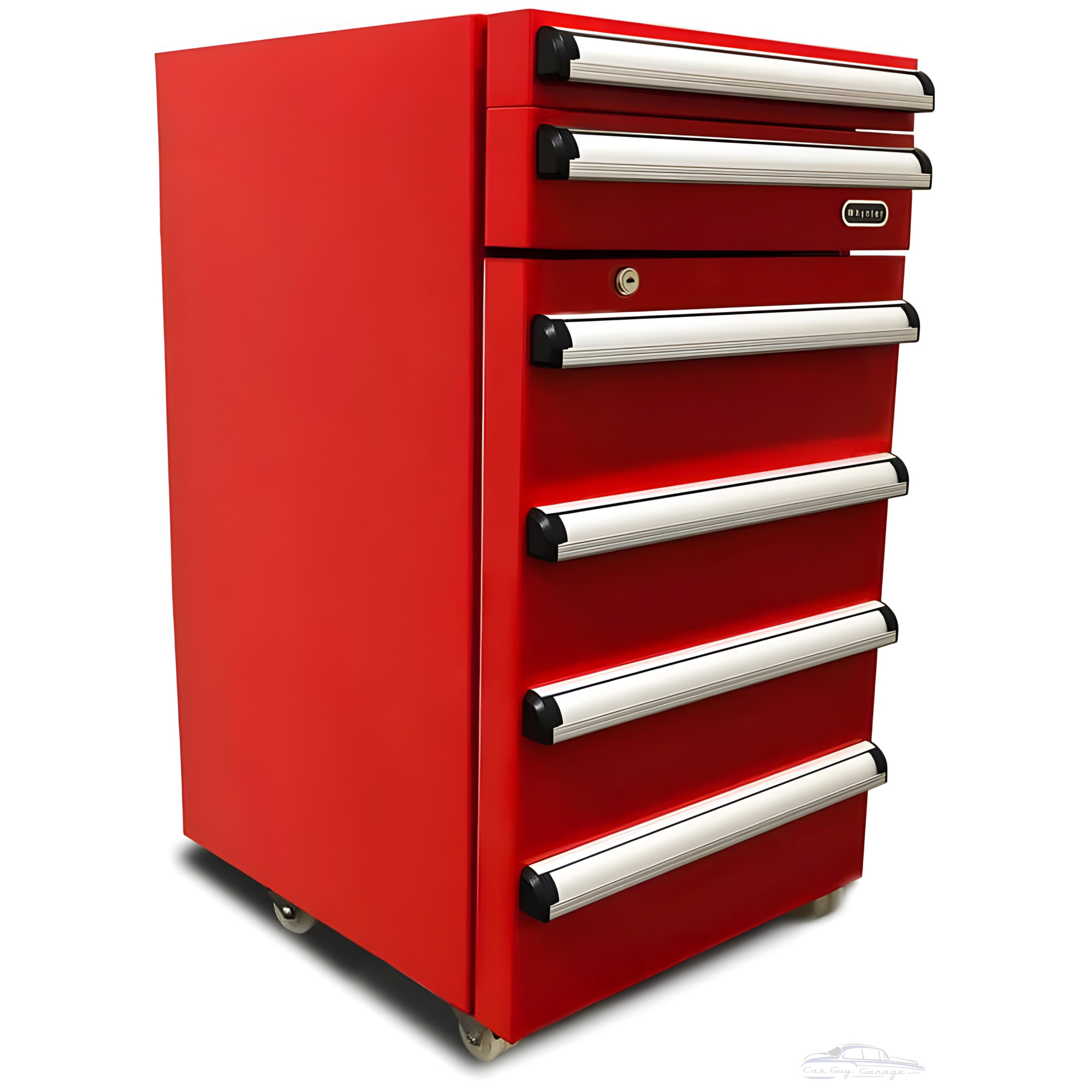 1.8 cu ft Tool Chest Mini Fridge on Wheels with Lock - Red