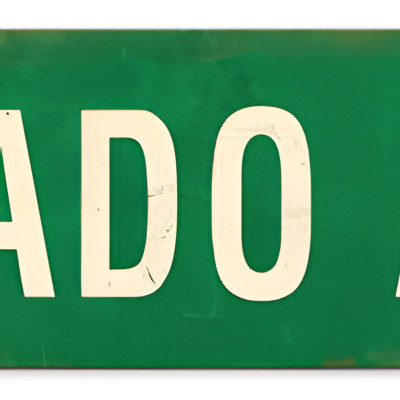 Tornado Alley Metal Sign - Vintage 28"x6" USA Made Steel