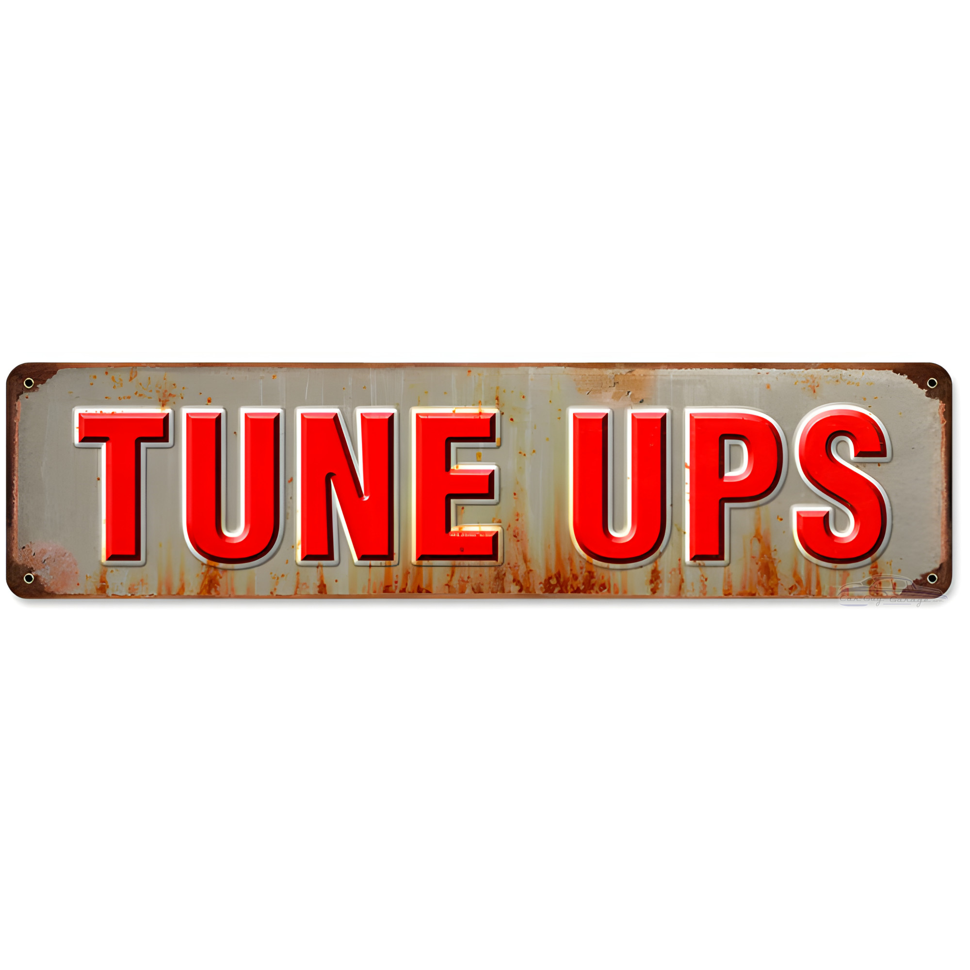 Vintage Tune Ups Metal Sign - 20"x5" - Made in USA