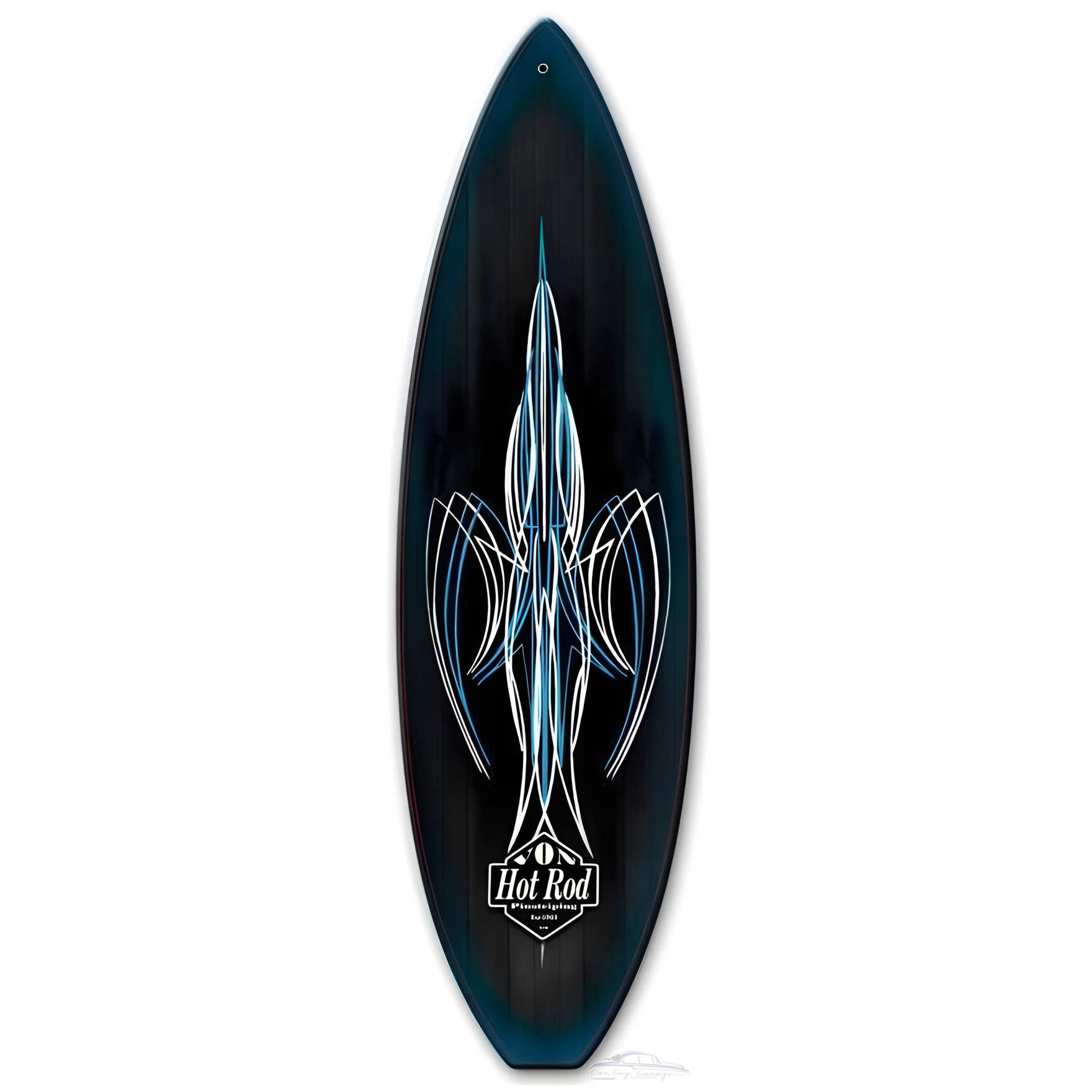 Von Hot Rod Surfboard Metal Sign - 6"x22" - Made in USA