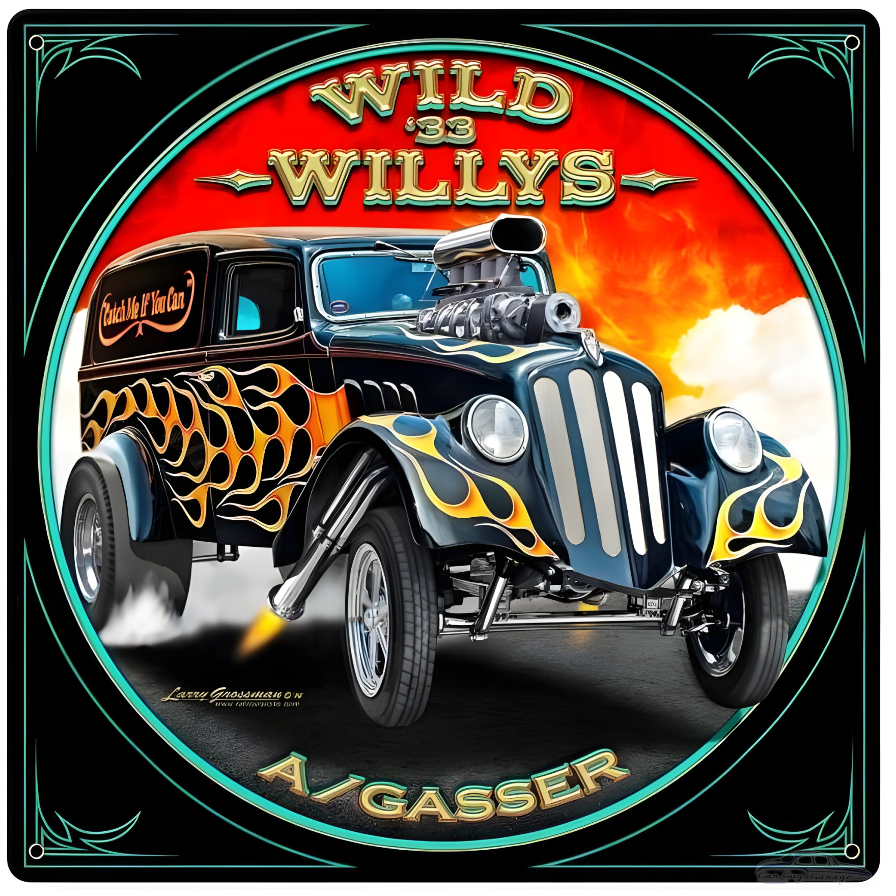 Wild Willy's Metal Sign - 12"x12" Heavy Gauge Steel, USA Made