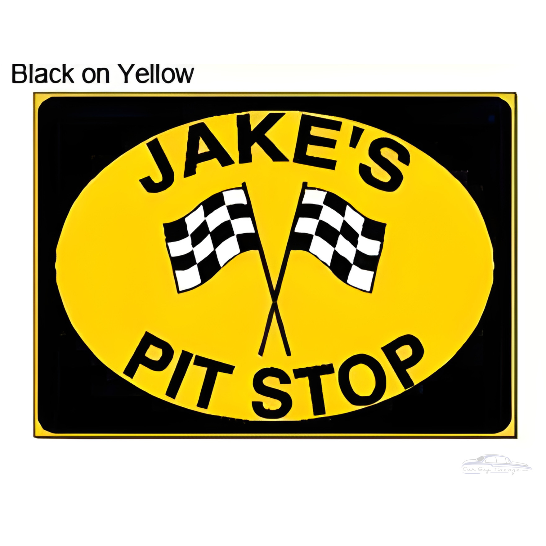 Personalized Aluminum Garage Sign - Custom Made, Weatherproof
