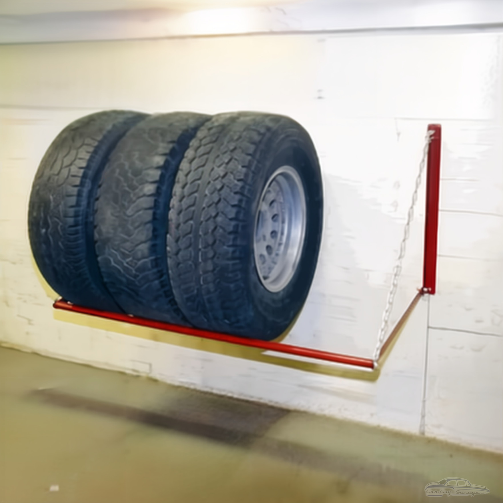 400 lb Capacity Adjustable Tire Storage Rack - Space Saver