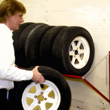 400 lb Capacity Adjustable Tire Storage Rack - Space Saver