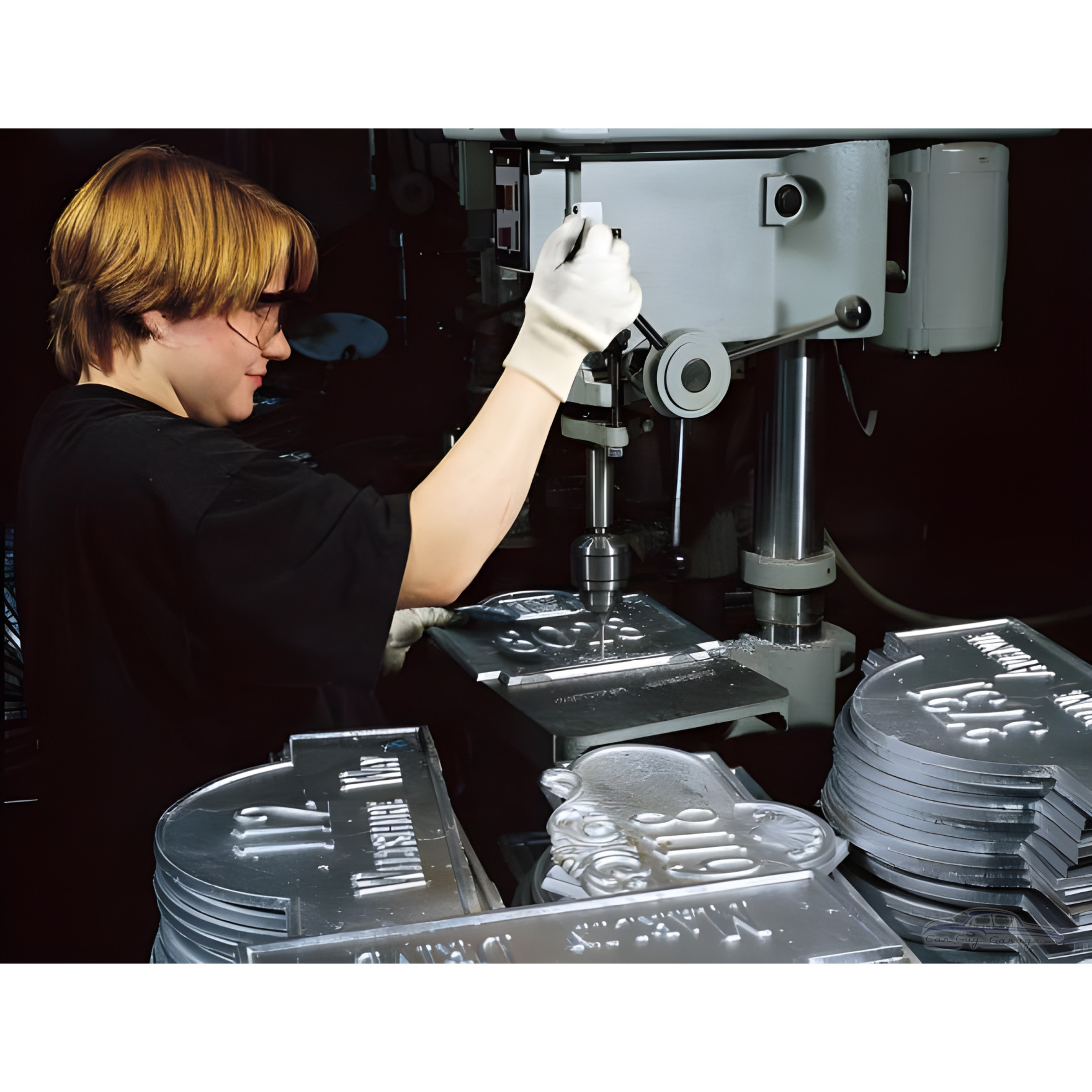 Personalized Cast Aluminum Plaque Clock - Durable & Customizable