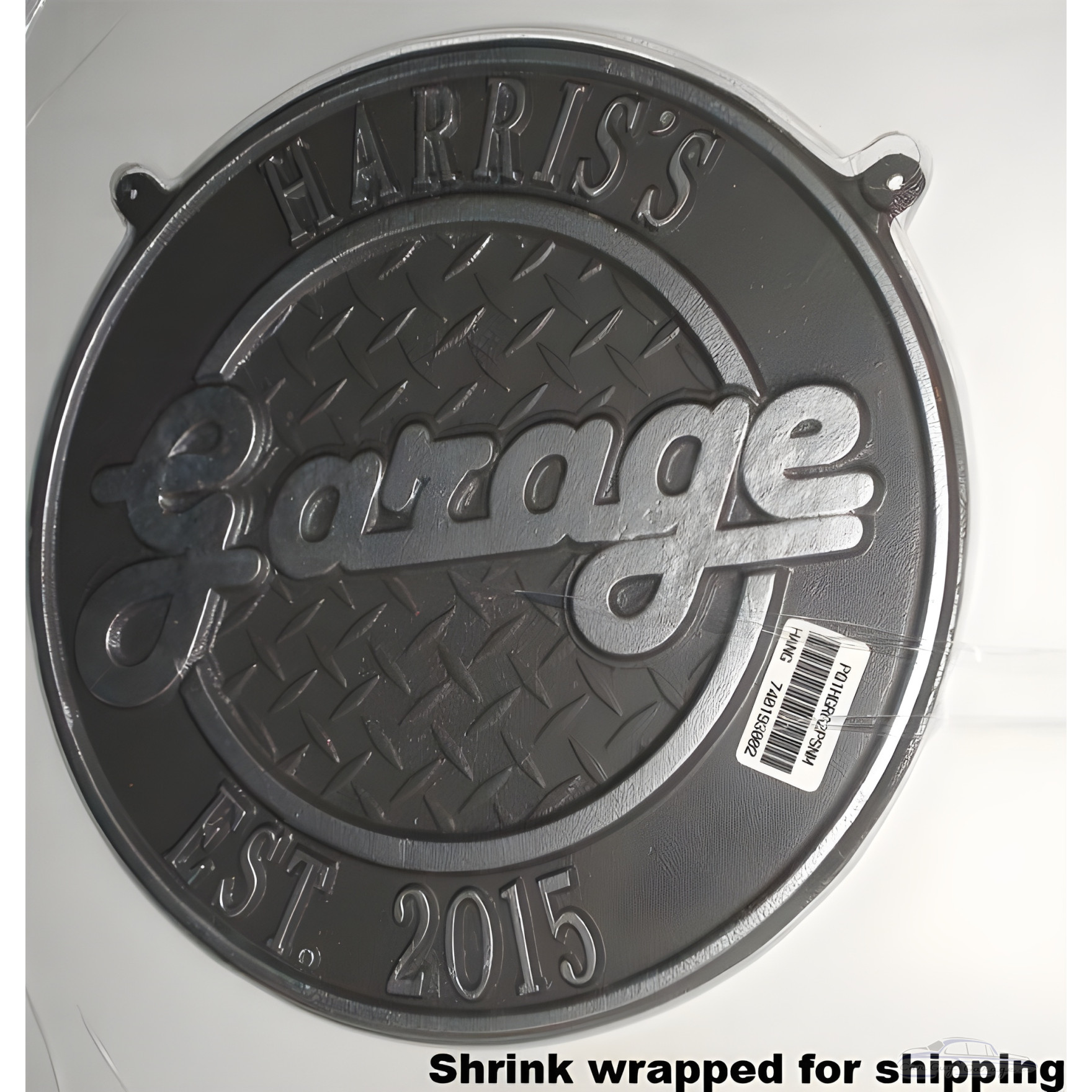 Personalized Cast Aluminum Garage Plaque - Durable & Custom