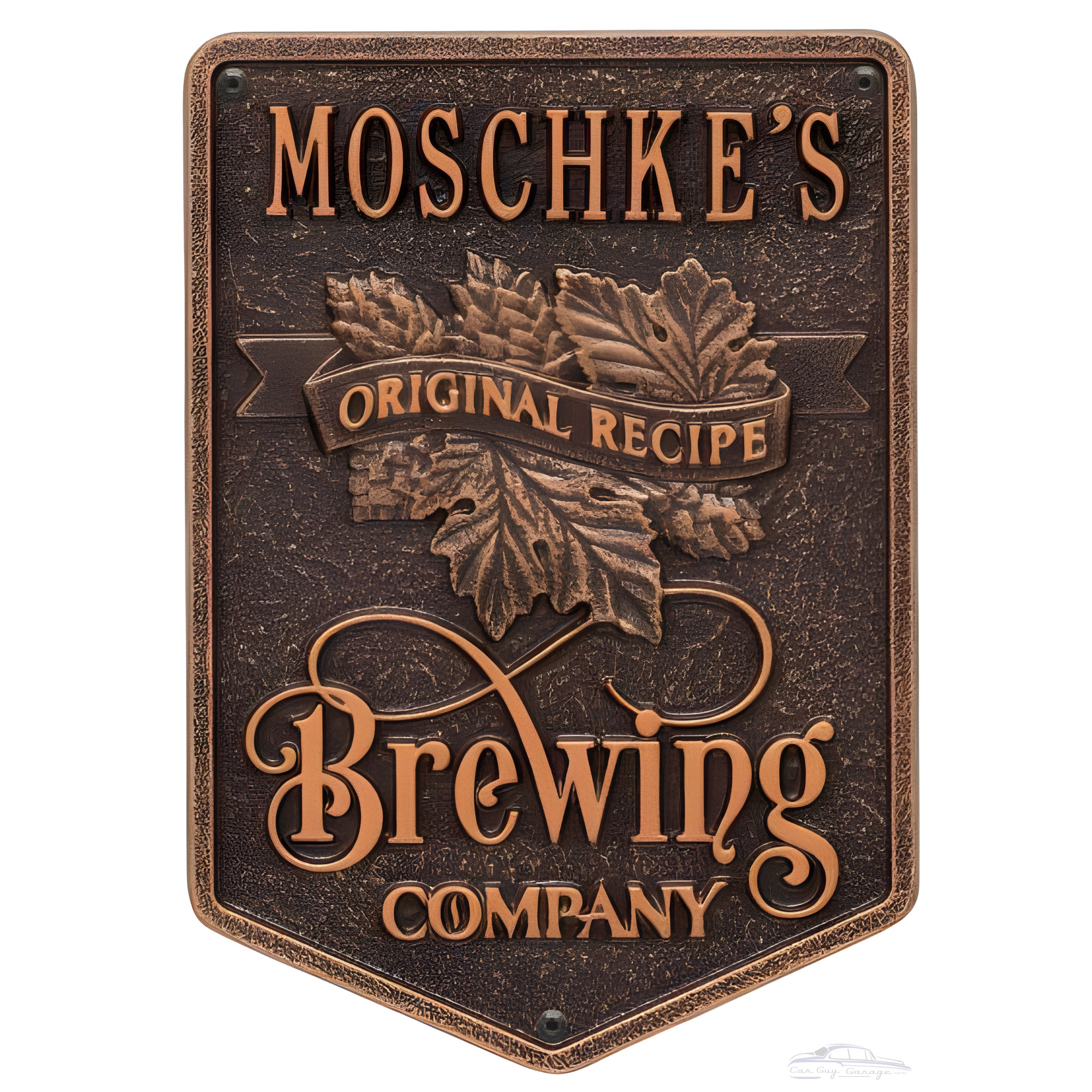 Personalized Cast Aluminum Beer Plaque - Home Brewer's Delight