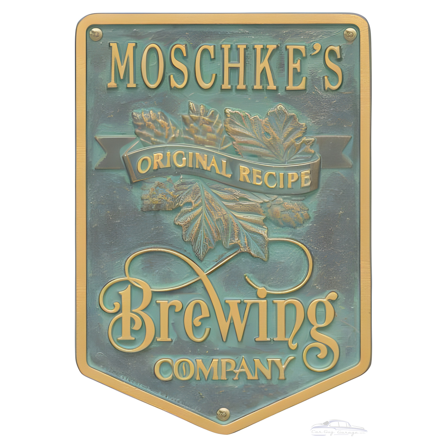 Personalized Cast Aluminum Beer Plaque - Home Brewer's Delight