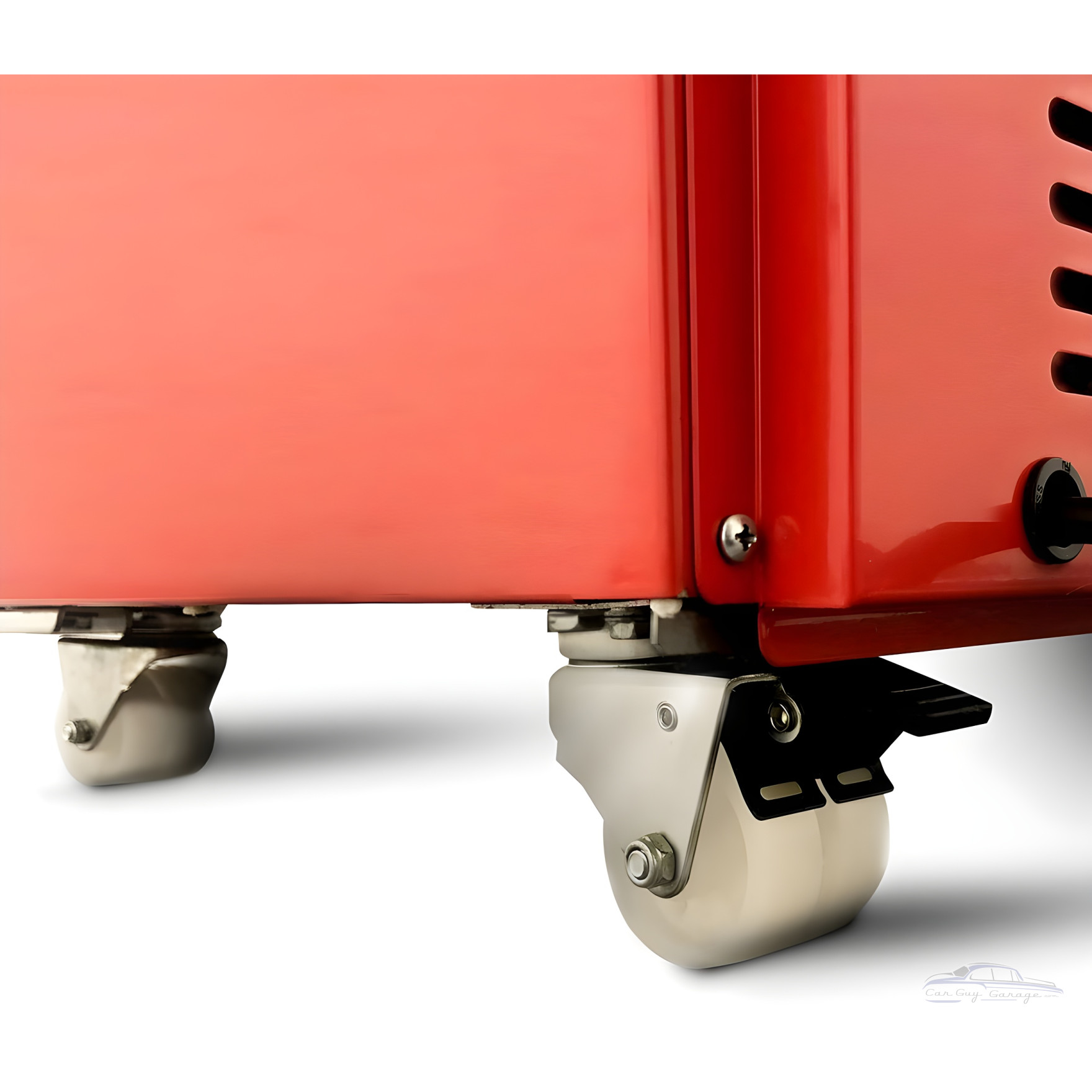 1.8 cu ft Tool Chest Mini Fridge on Wheels with Lock - Red