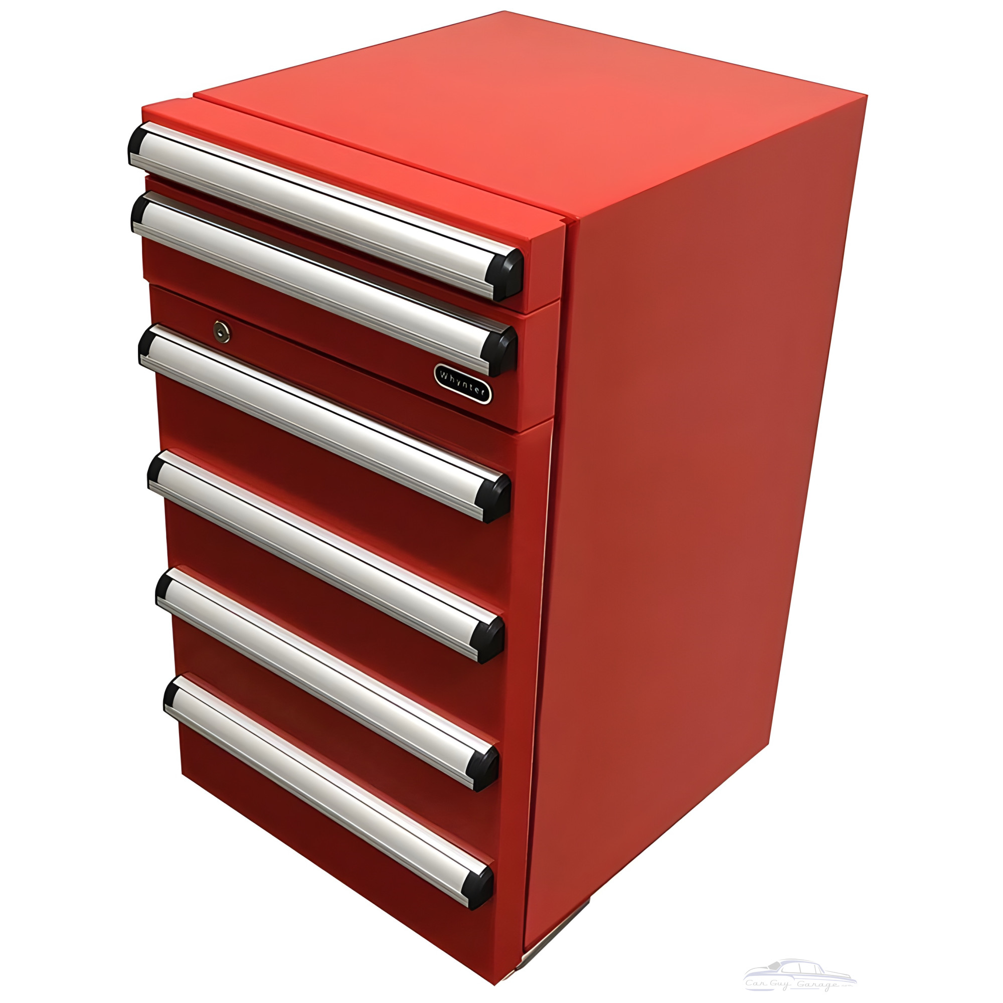 1.8 cu ft Tool Chest Mini Fridge on Wheels with Lock - Red