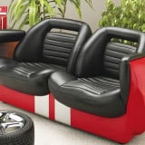 Custom Blue Dodge Viper Couch - Unique Design & Features