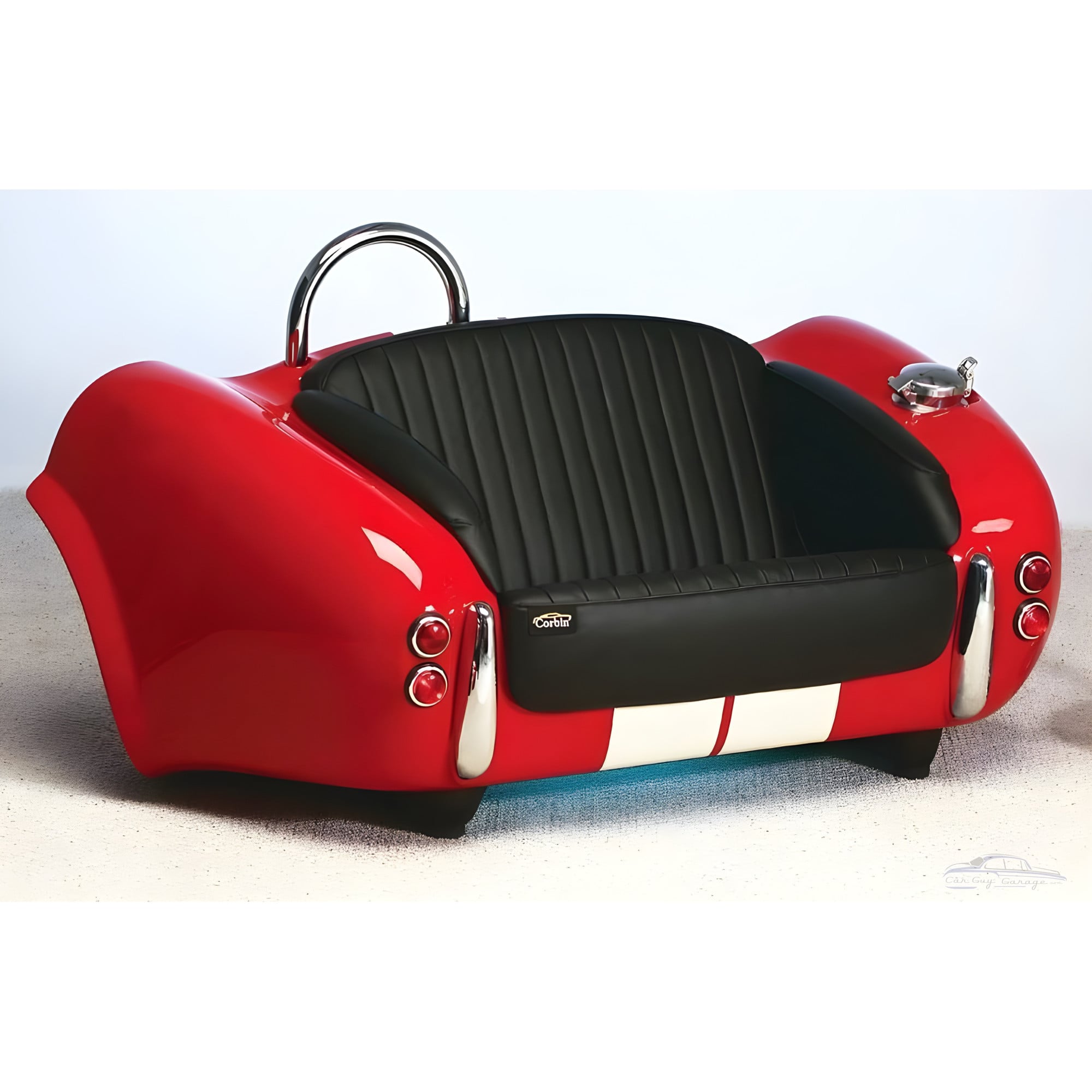 Cool Blue Cobra Couch - Customizable Leather & Vinyl Options